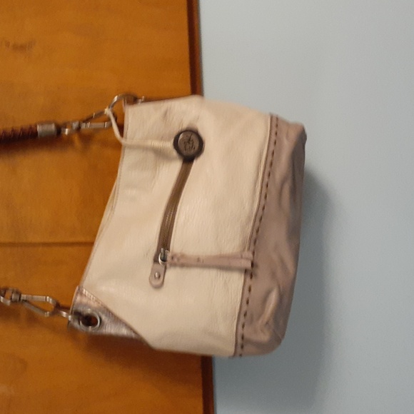 The Sak | Bags | Vintage Sak Handbag Cream And Beige With A Brown ...